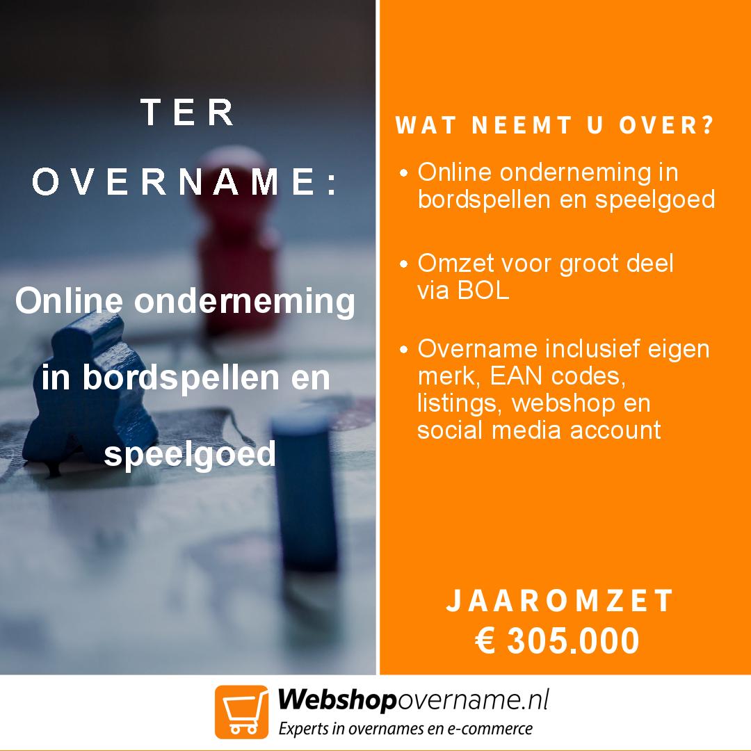 Ter overname: Online onderneming in bordspellen en speelgoed ...