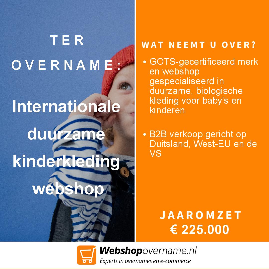 Ter overname: Internationale duurzame kinderkleding webshop - Jaaromzet ...